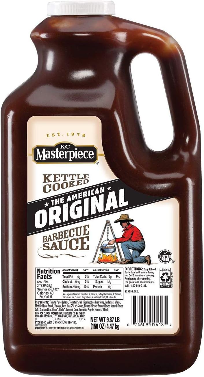 Amazon.com : KC Masterpiece Original BBQ Sauce - 158 Ounce : Barbecue ...