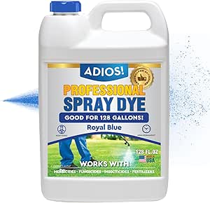 Amazon.com: Adios! Professional Blue Spray Dye Marker, (1 Gallon ...