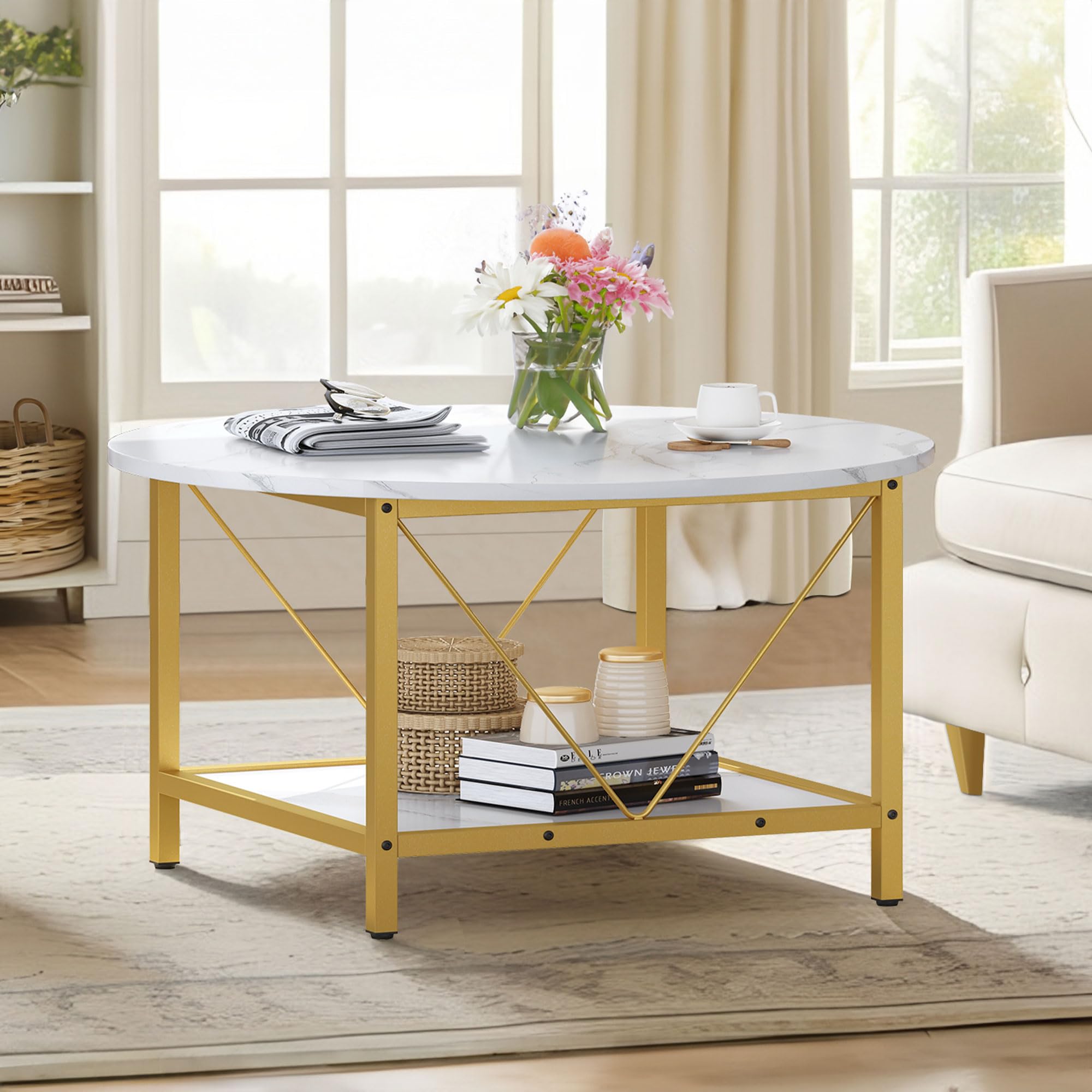 Weld Round Coffee Table Ddc | 10th Joint Dining Table