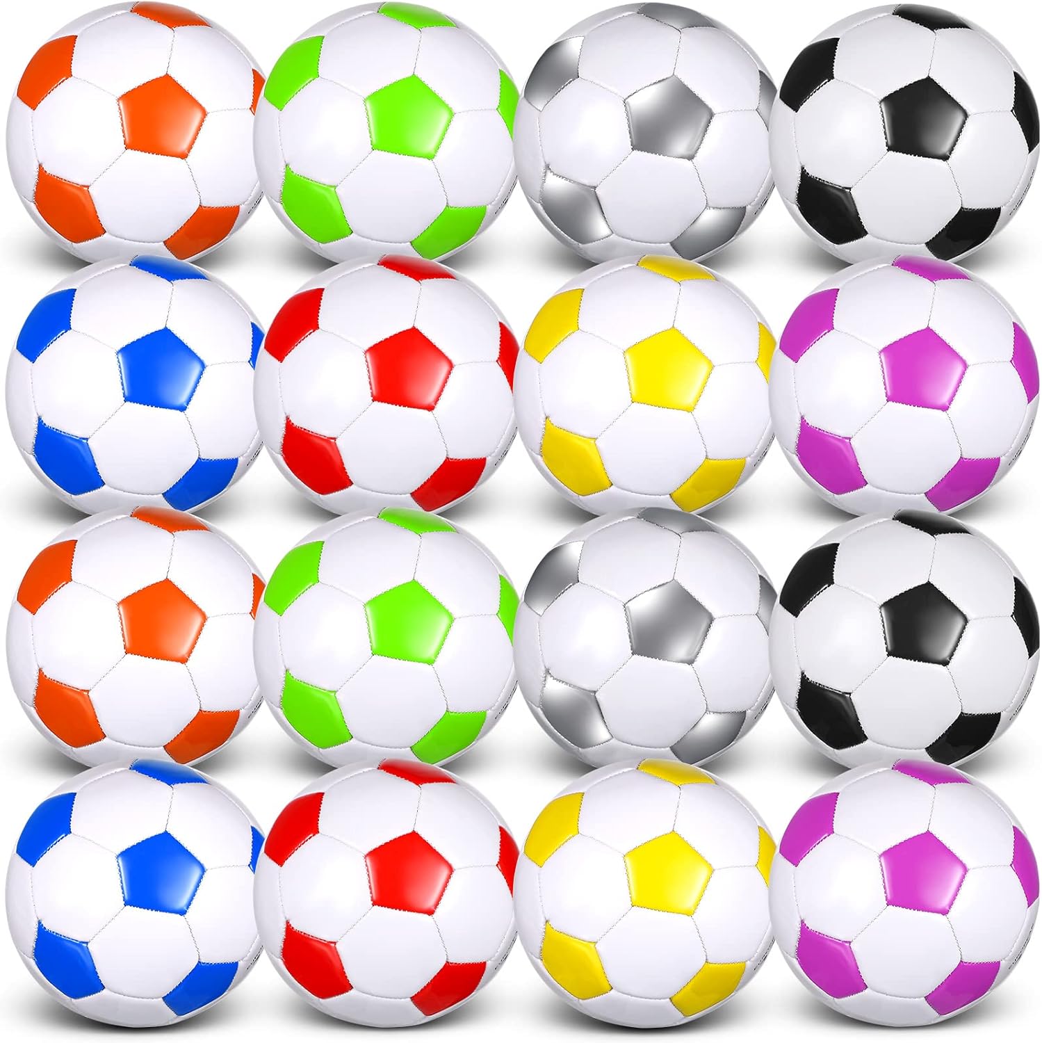Honoson 16 pelotas de fútbol deportivas con bomba de entrenamiento para ...