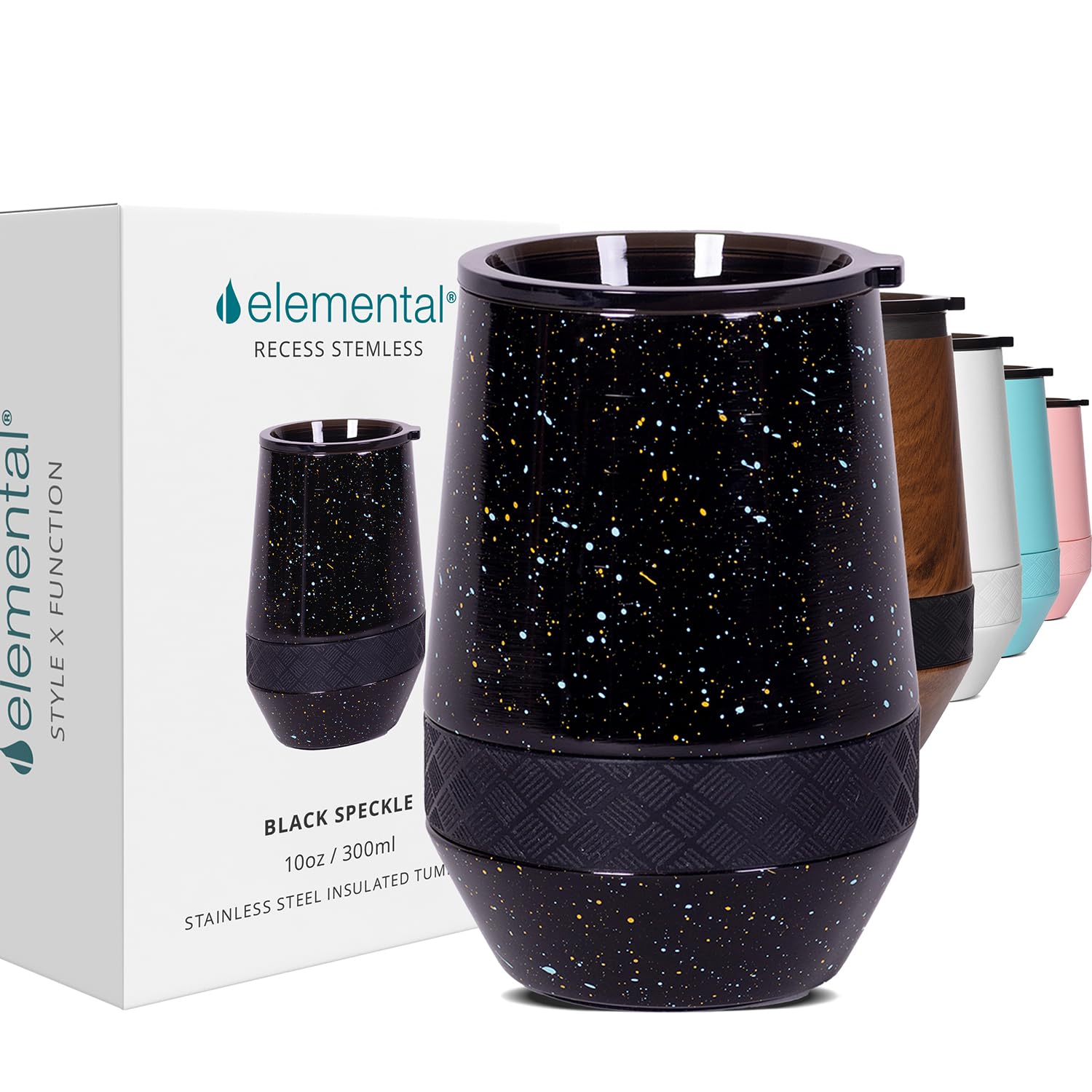 Amazon.com | Elemental Recess Wine Tumbler - Triple Wall Insulated ...