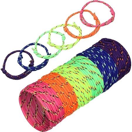 Amazon.com: Adorox 144 Bracelets Neon Jelly Bracelets Rainbow Colors ...