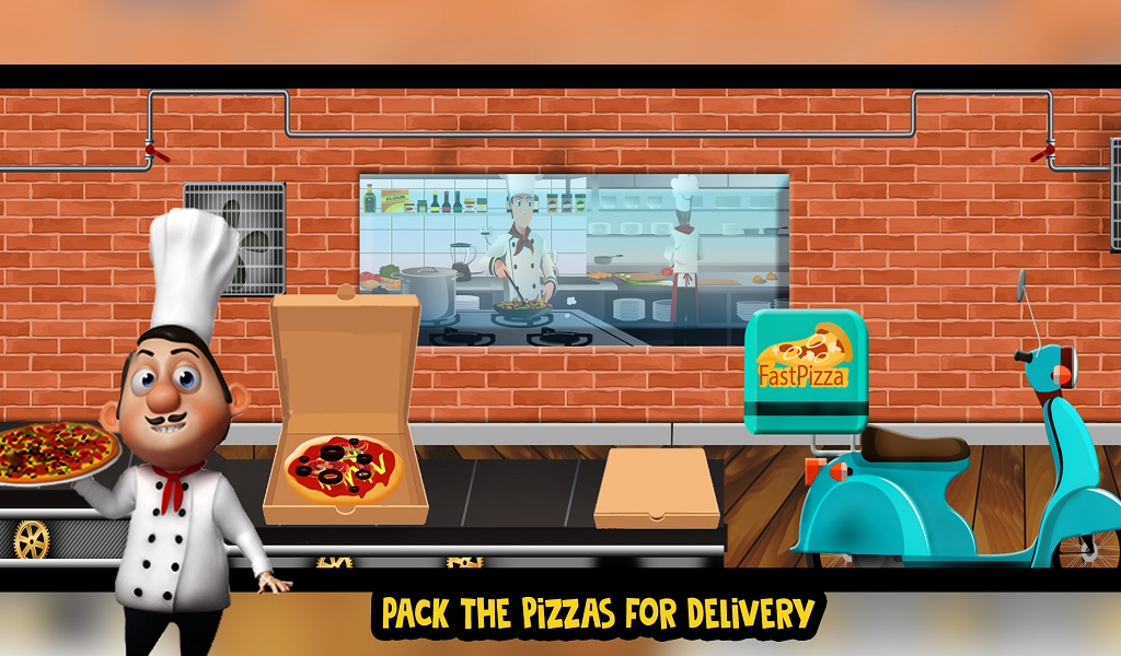 Pizza Factory Delivery: Food Baking Cooking Game for Boys Girls Kids ...