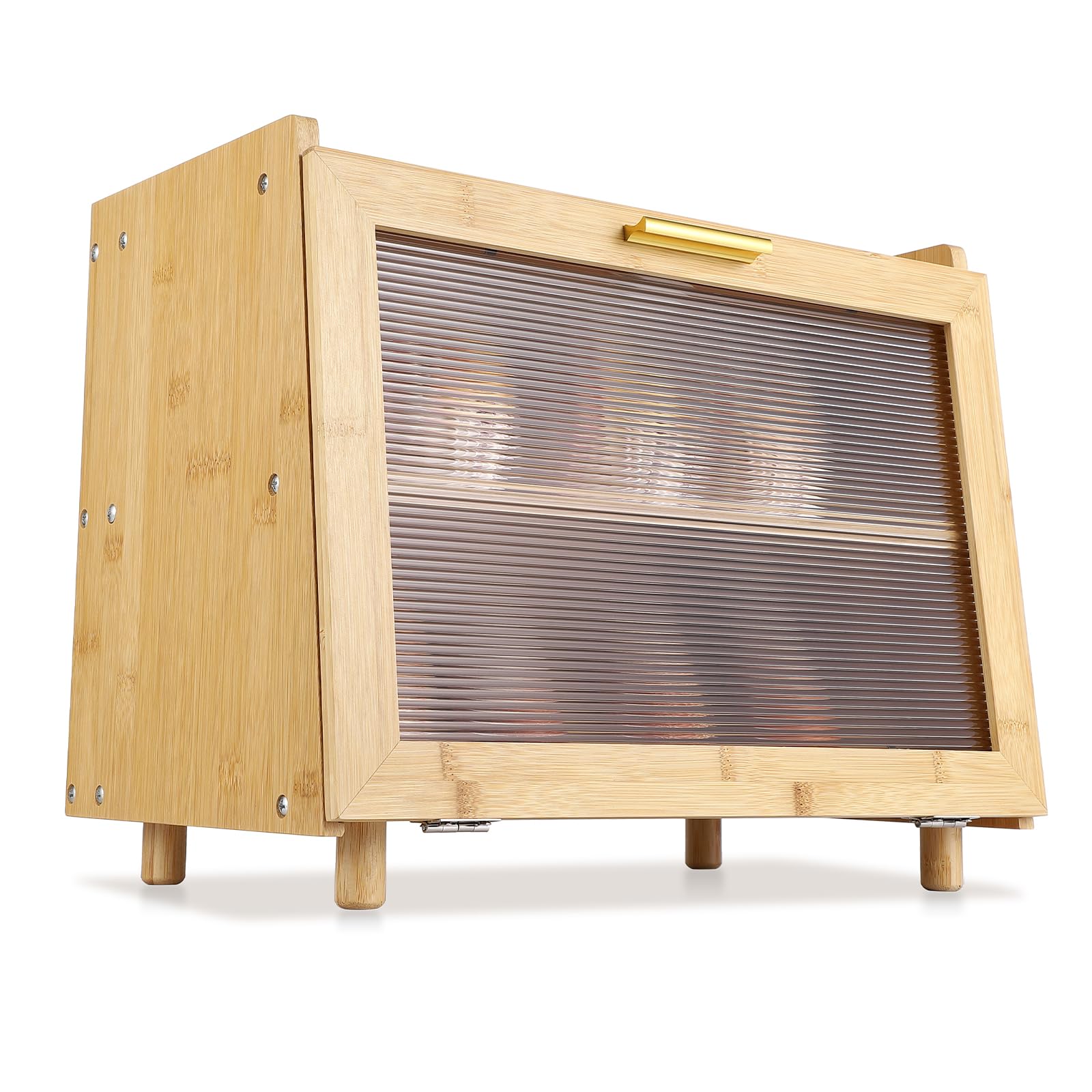 Amazon.com - MilleLoom 2 Layer Bread Box, Modern Countertop Bread ...