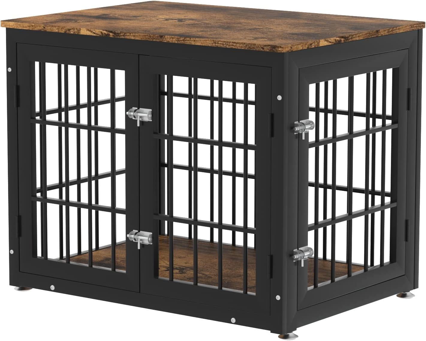 Amazon.com: Huddycove Rounded Corner Dog Crate Furniture, 42 inch Heavy ...