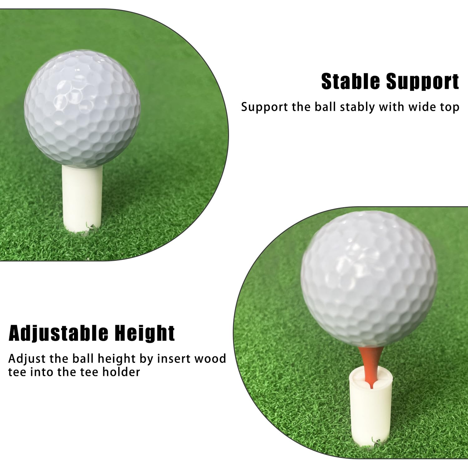 Snapklik.com : MAZEL Premium Rubber Golf Tees For Mats - High ...
