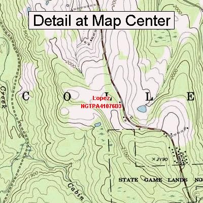 Amazon.com : USGS Topographic Quadrangle Map - Lopez, Pennsylvania ...