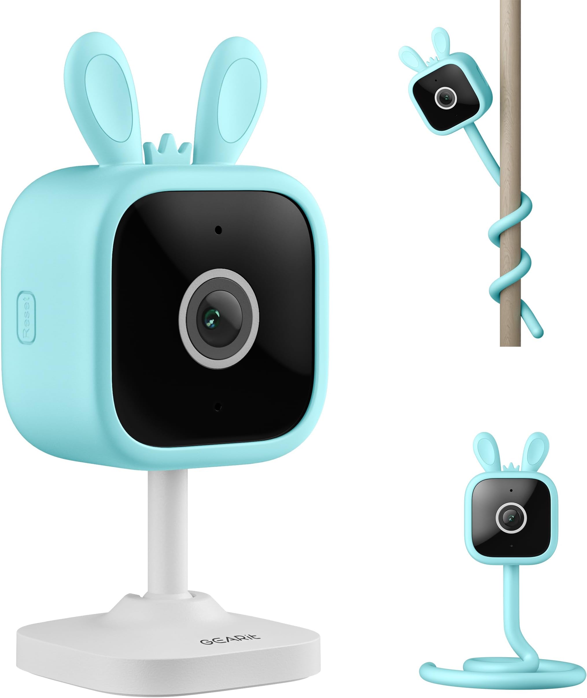 Amazon.com: GearIT Baby Monitor with Camera & Audio WiFi - 2K Video ...