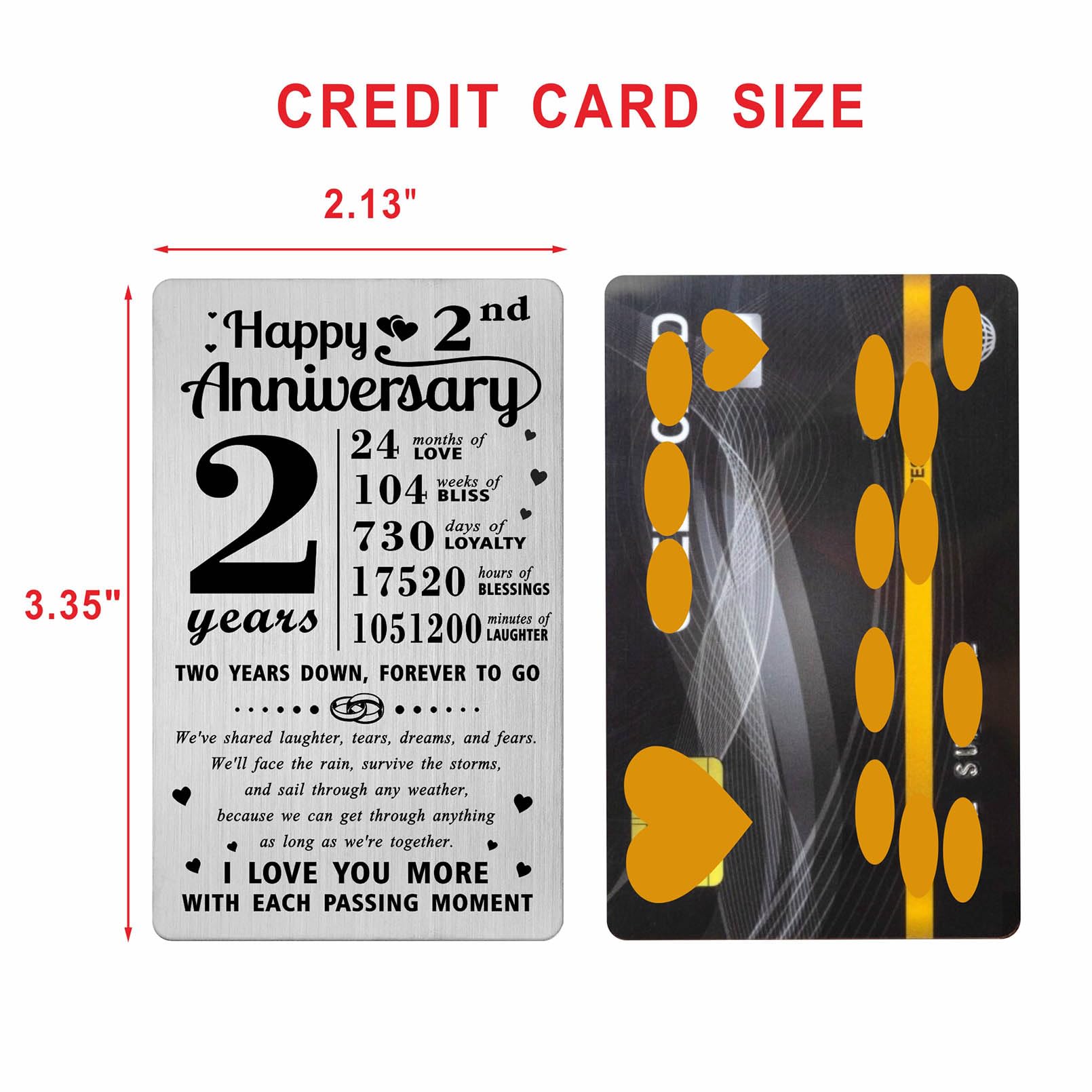 Richesele 2nd Anniversary Card – Happy 2 Year Wedding Anniversary ...