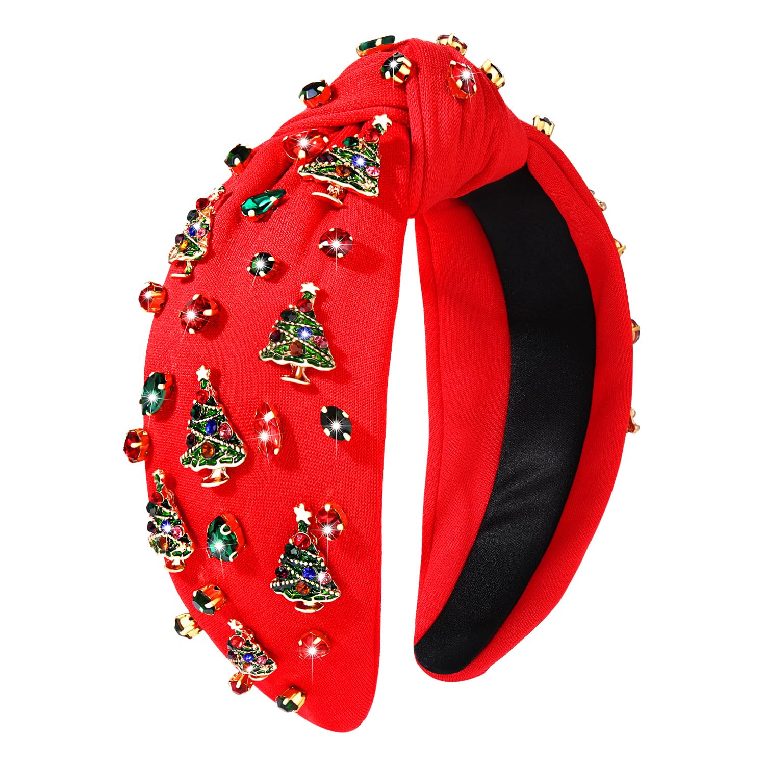 Amazon.com : Christmas Headband for Women Jeweled Xmas Tree Headband ...