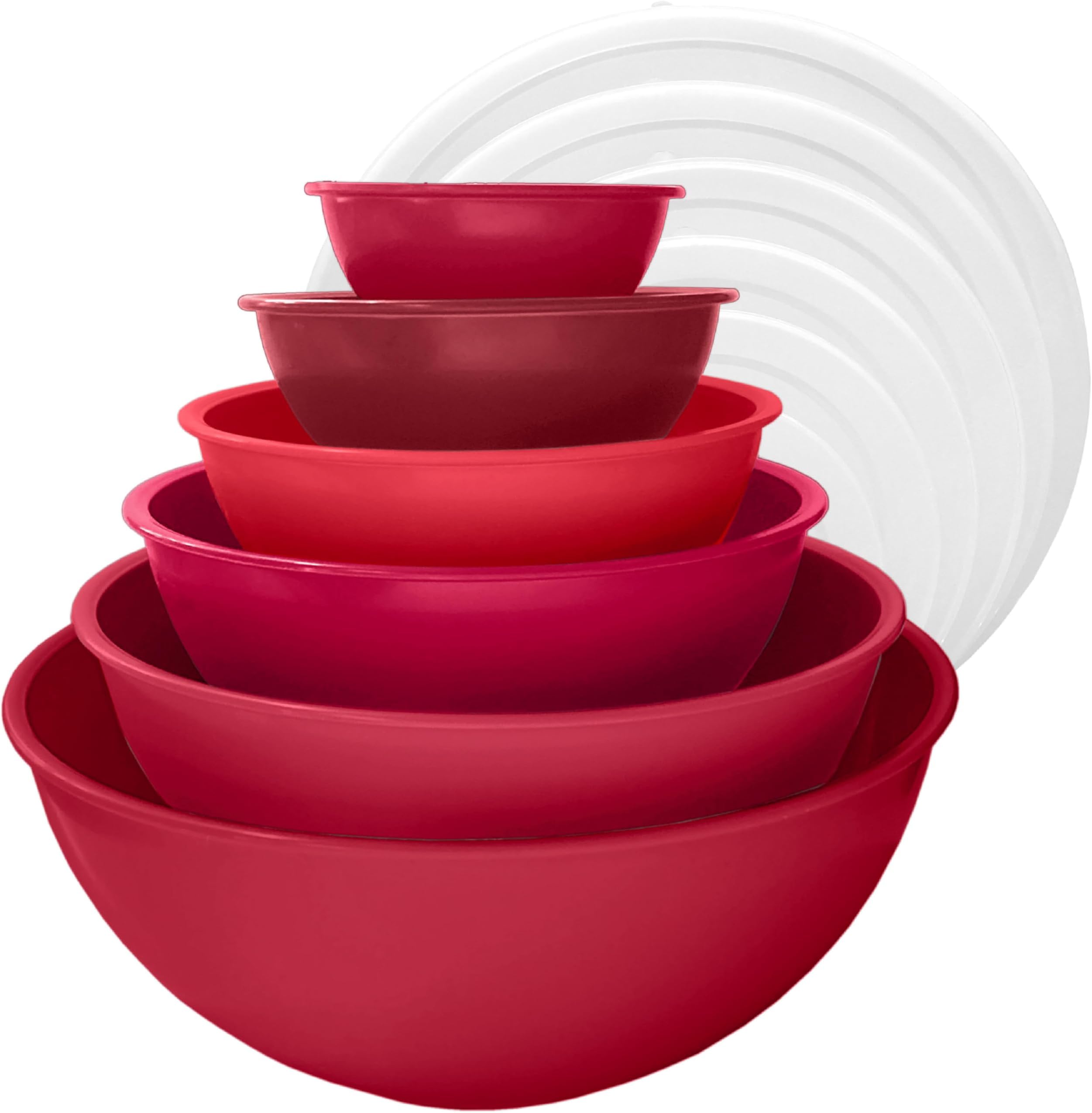Amazon.com: KitchenAid Prep Bowls with Lids, Set of 4, Empire Red 2 ...