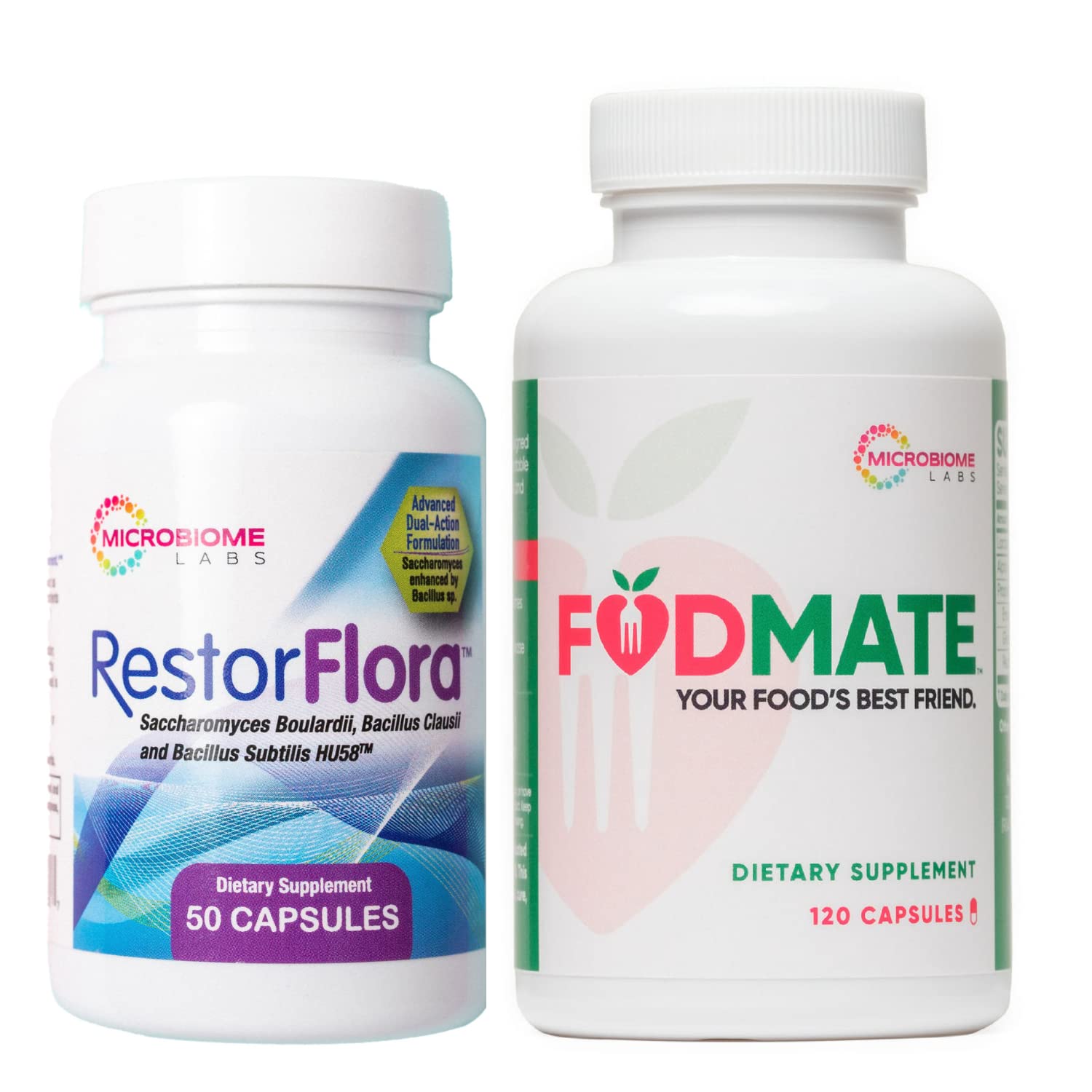 Buy Microbiome Labs RestorFlora Probiotic Supplement, Saccharomyces ...