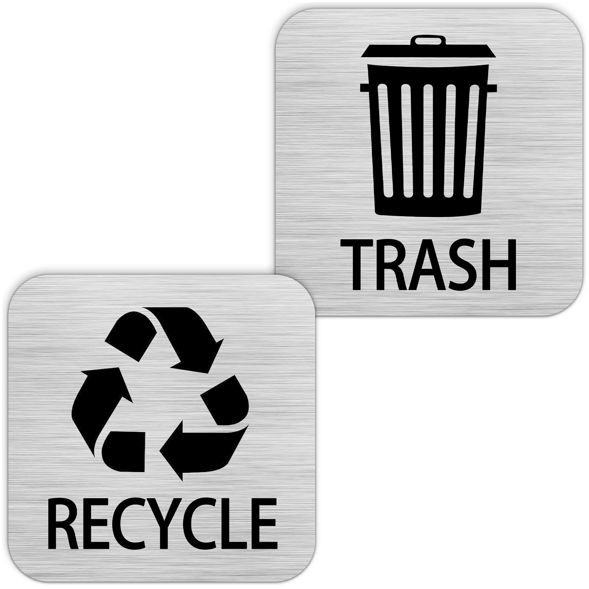 Amazon.com: Recycle and Trash Magnets Sticker for Recycling Bins and ...