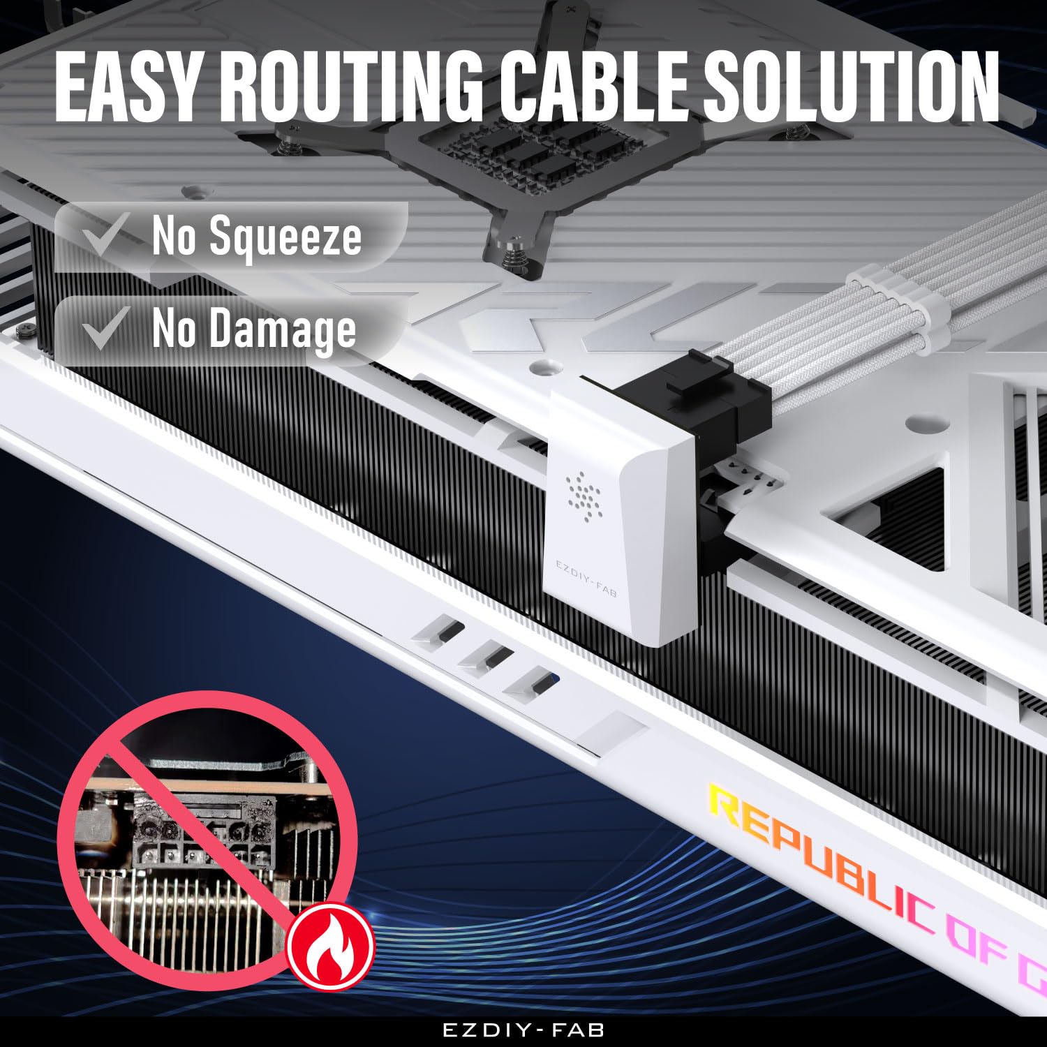 Snapklik.com : EZDIY-FAB PCIe 5.0 12VHPWR GPU Power Bridge, 12+4 Pin ...