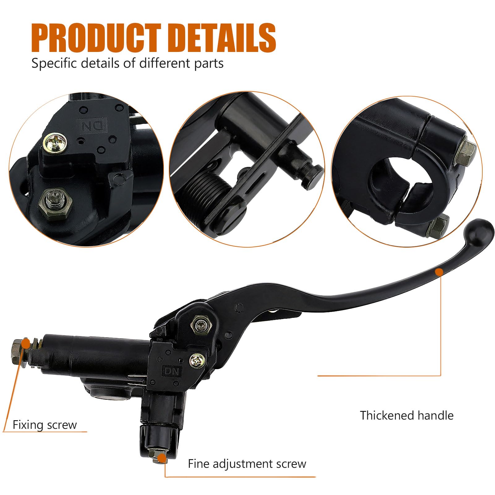 Snapklik.com : 7/8” Left Hand Hydraulic Brake Lever Master Cylinder For ...