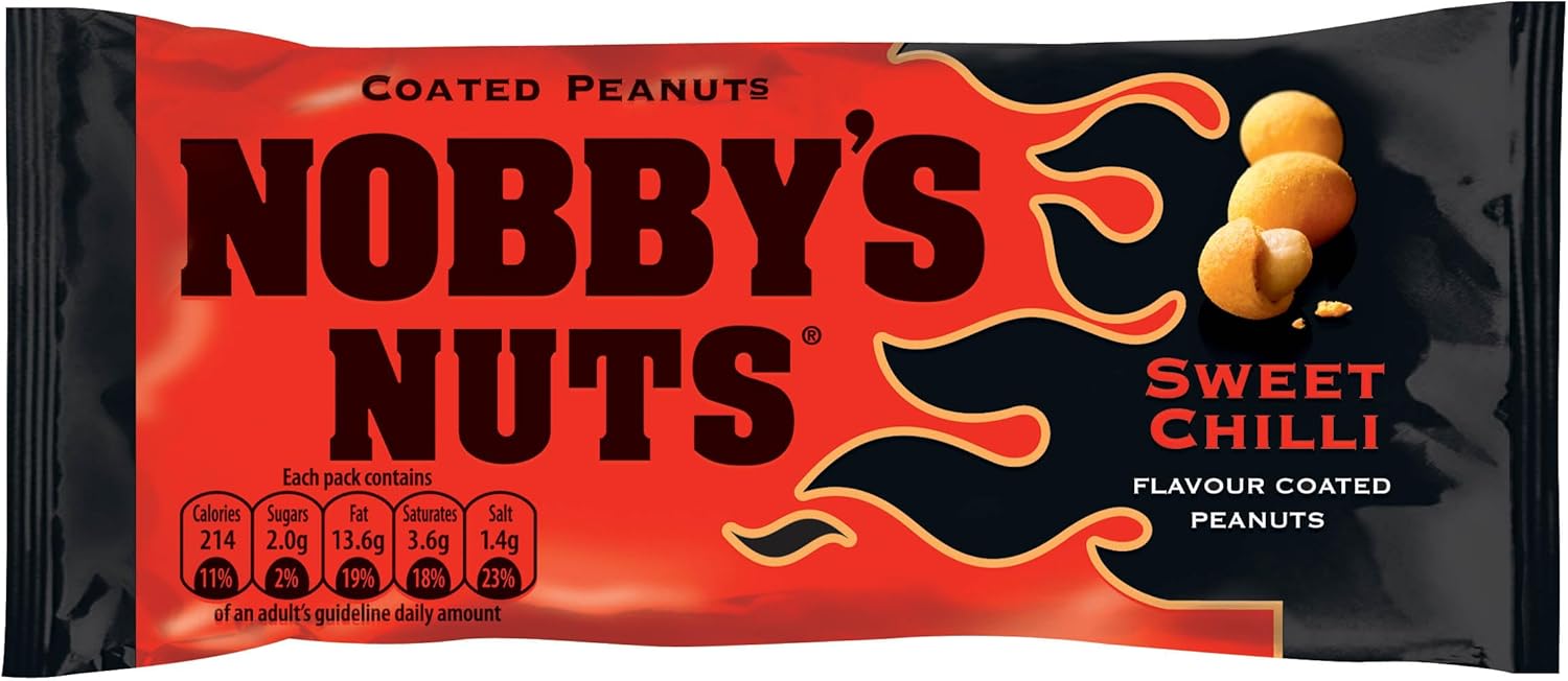 Nobbys Peanuts Pub Cards Nuts 24 x 40g (Sweet Chilli) : Amazon.co.uk ...