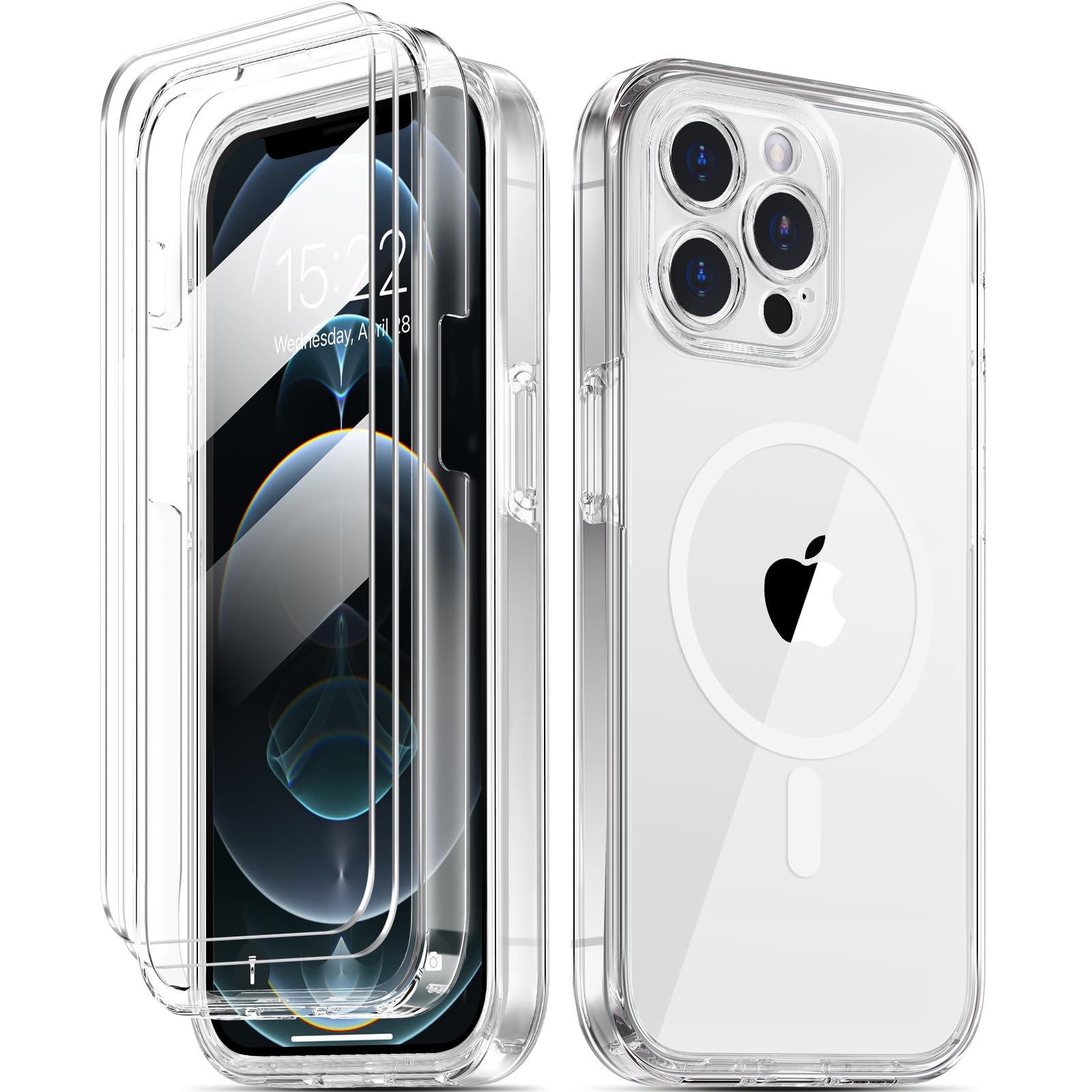 Amazon.com: COOLQO Magnetic for iPhone 12 Pro Case [Compatible with ...