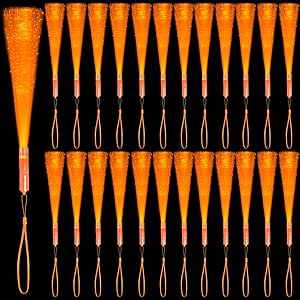 Amazon.com: NUDALA 36 Pack Orange Glow Sticks Light Up Fiber Optic ...