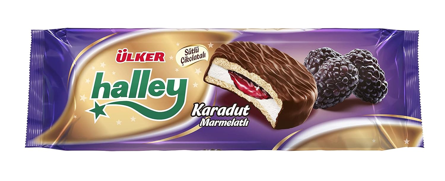 Amazon.com : Ulker Halley Karadut Marmelatli / Mulberry Chocolate ...