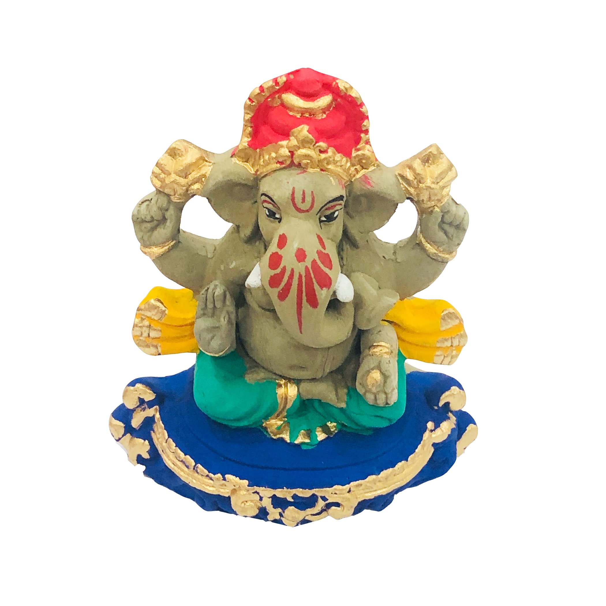 Buy SHOPMEFAST Eco Friendly Ganesha Idol, Handcrafted Biodegradable ...