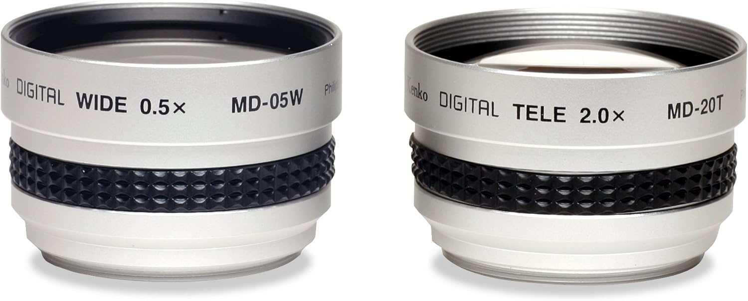 Amazon.com : Kenko 37mm 0.5X and 2.0X Two Lens Kit : Camera Lenses ...