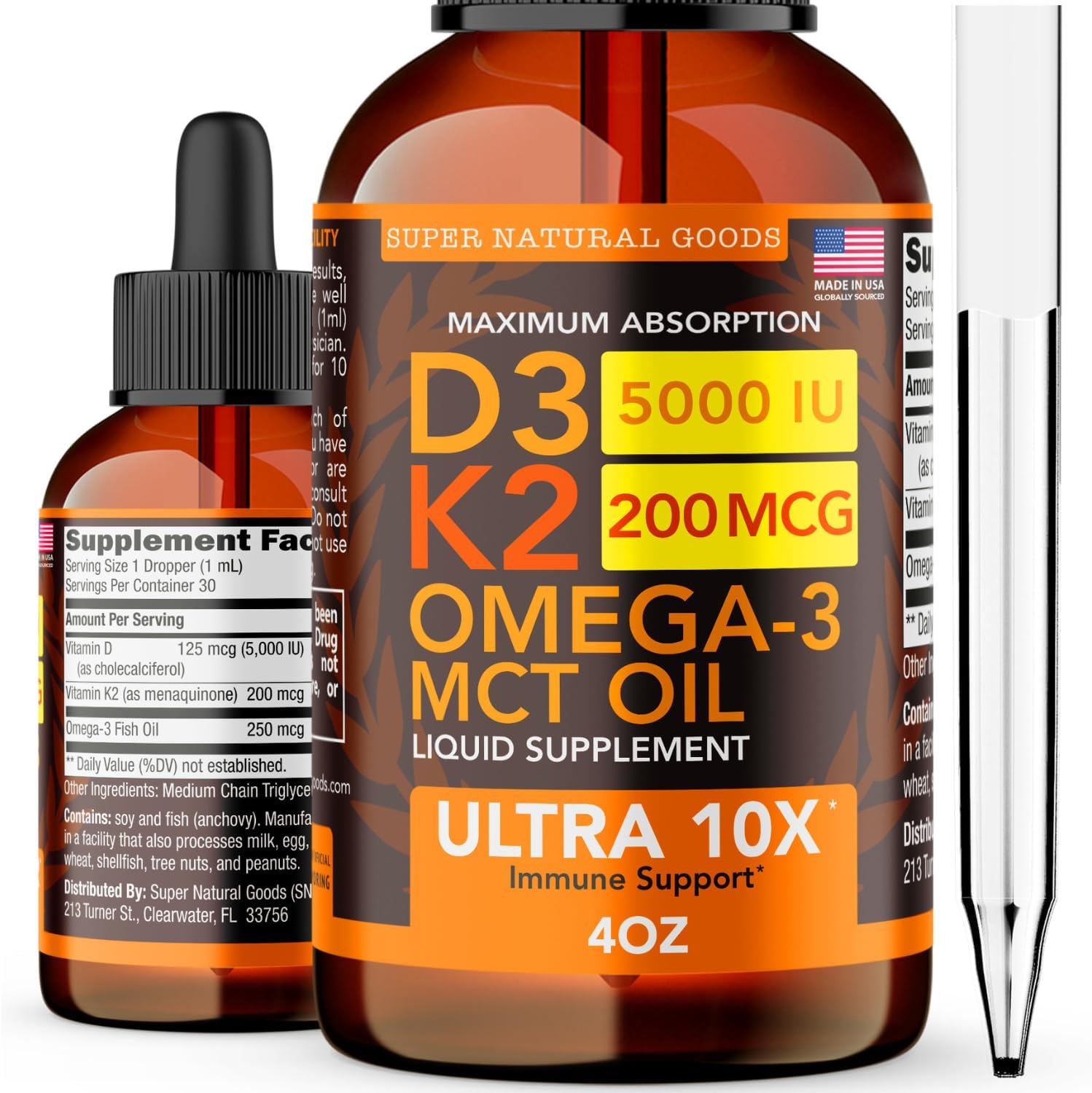 Amazon.com: AG1 Vitamin D3 K2 Drops, 1000IU of Vitamin D3 and 1000mcg ...