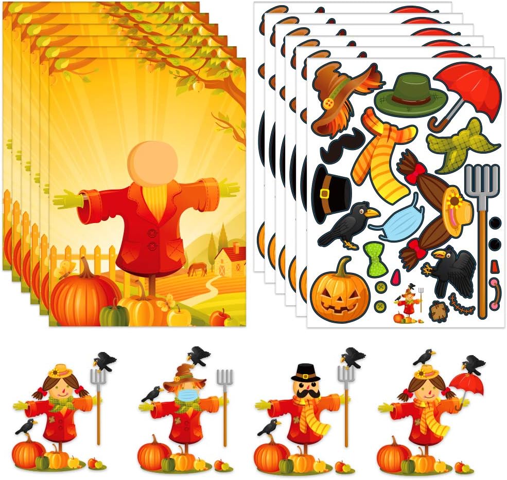 Amazon.com: FaCraft 24 Sheets Thanksgiving Crafts for Kids - Make a ...