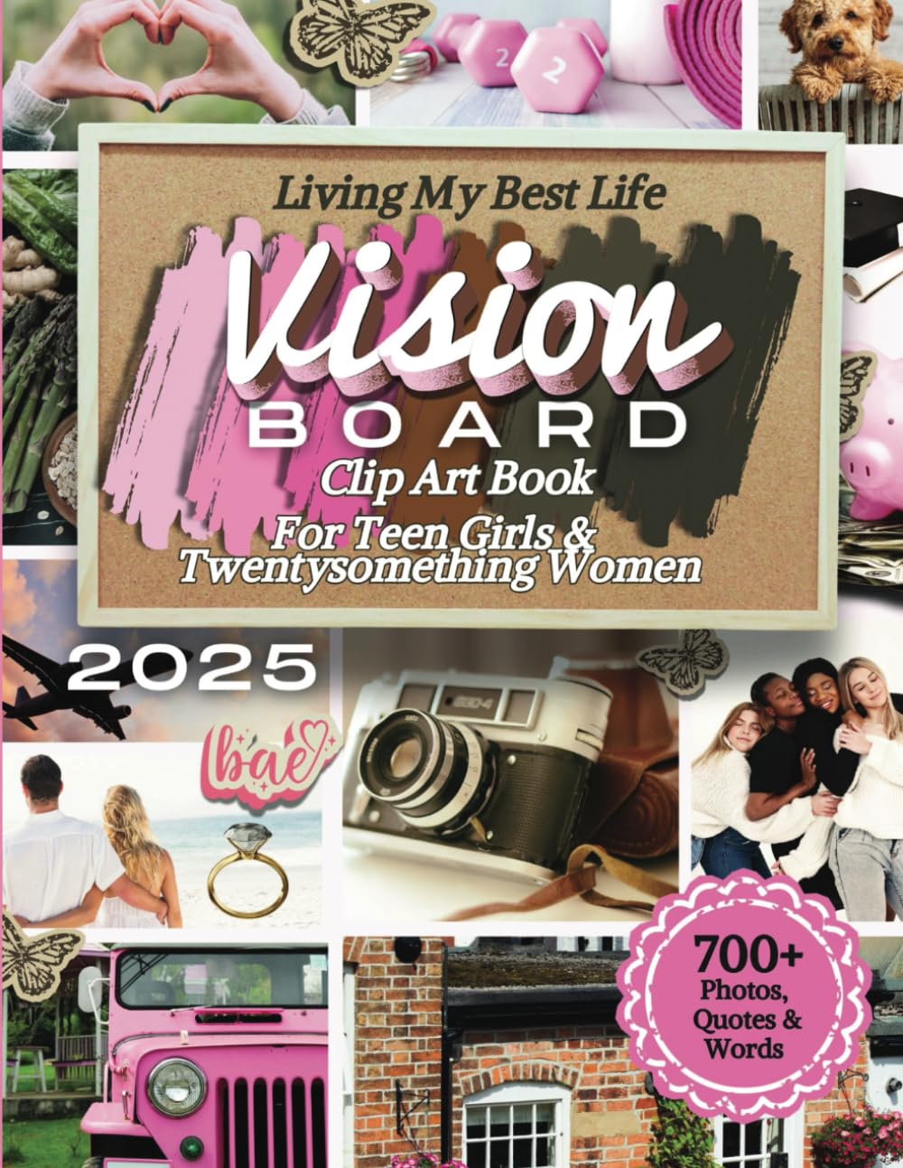 Amazon.com: Vision Board Kit Supplies / Clip Art Book for Teens or ...