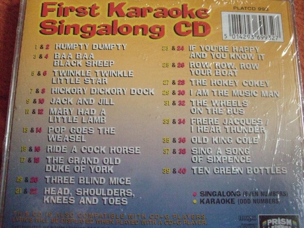 First Karaoke Singalong CD: Amazon.co.uk: CDs & Vinyl