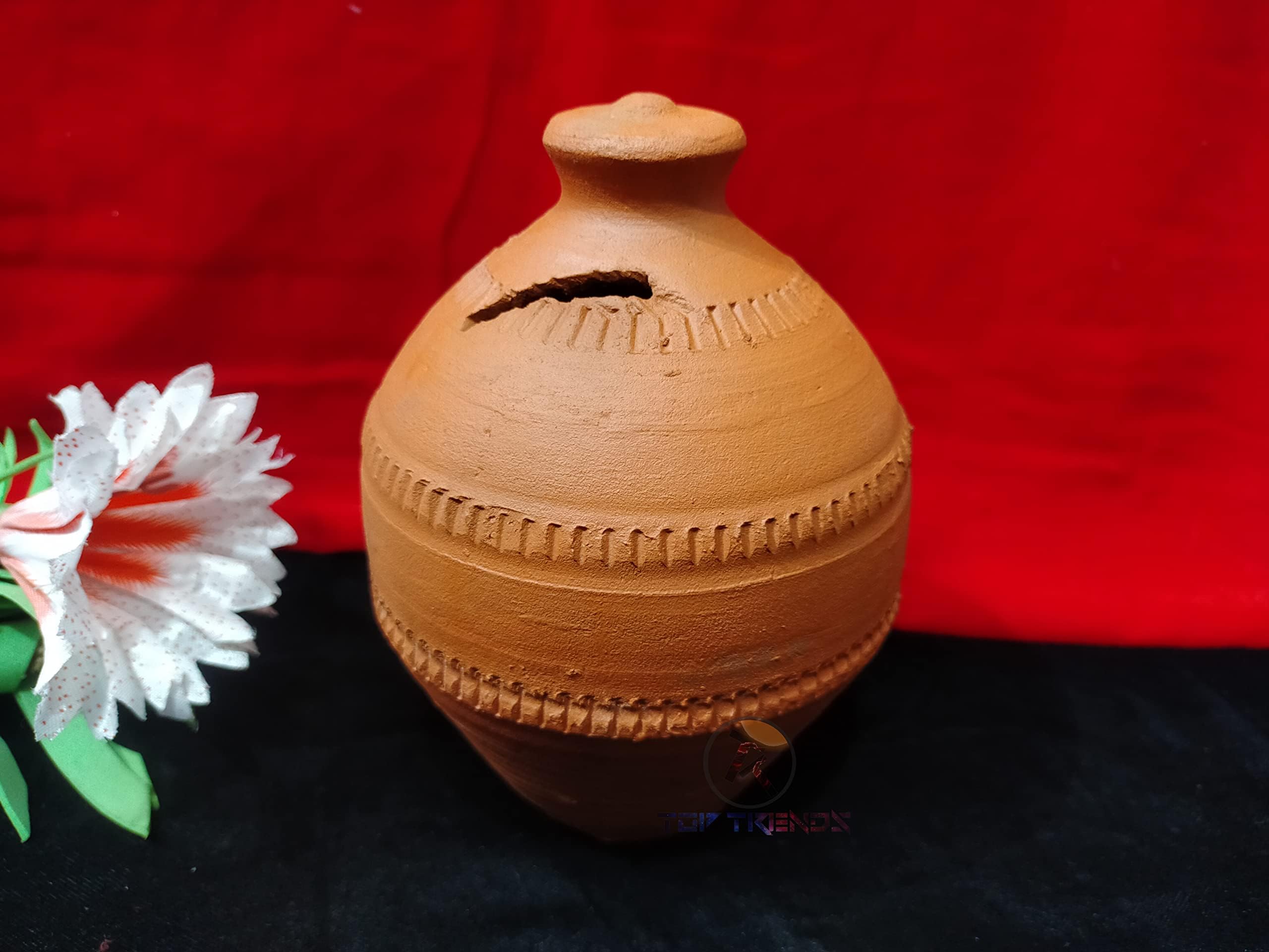 Samrat Craft Classic Clay Coin Bank/Mitti Ka Gullak For Kids/Adults ...