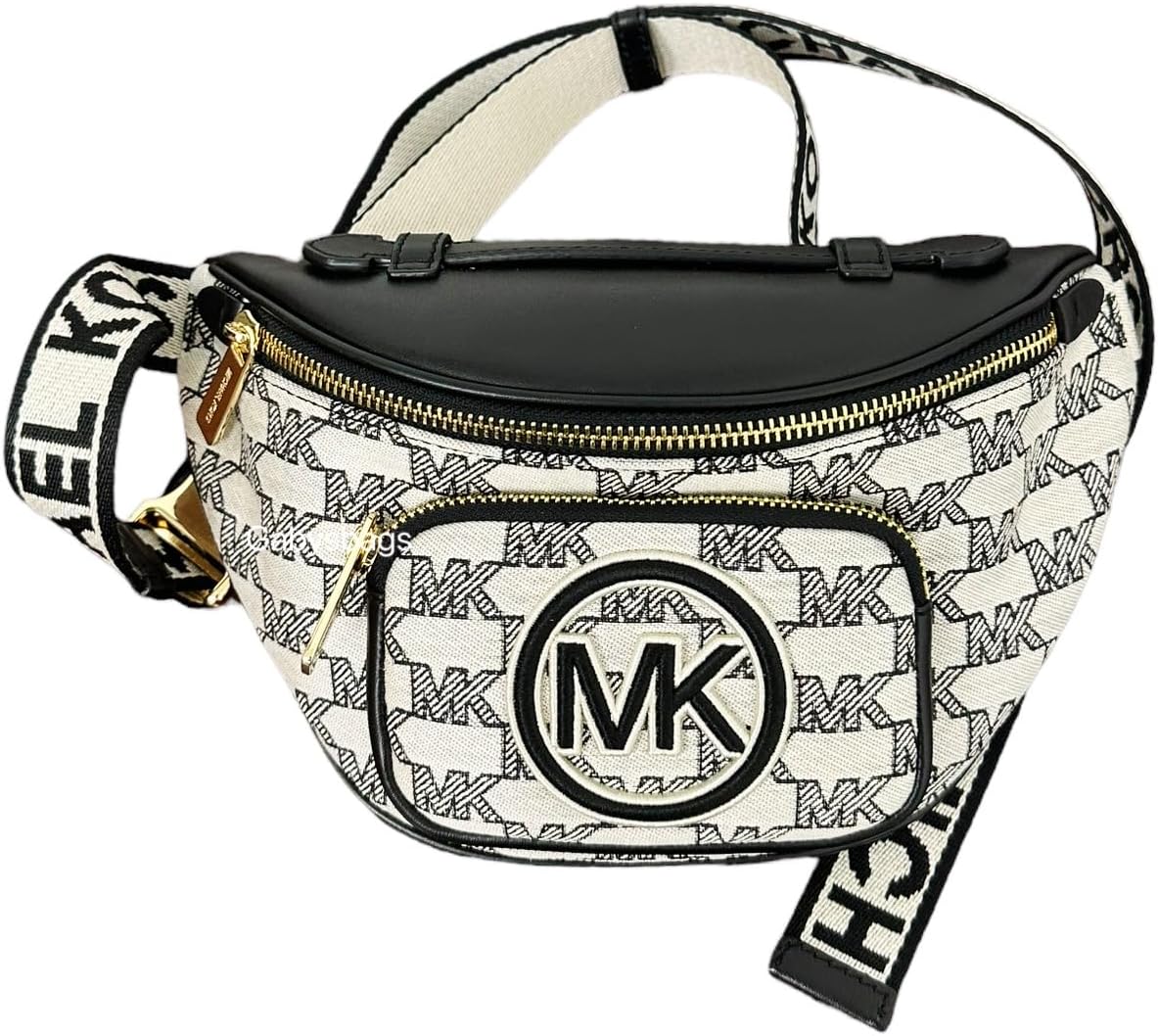 Amazon.com | Michael Kors Erin XS Waist Bag FannyPack Crossbody MK Logo ...