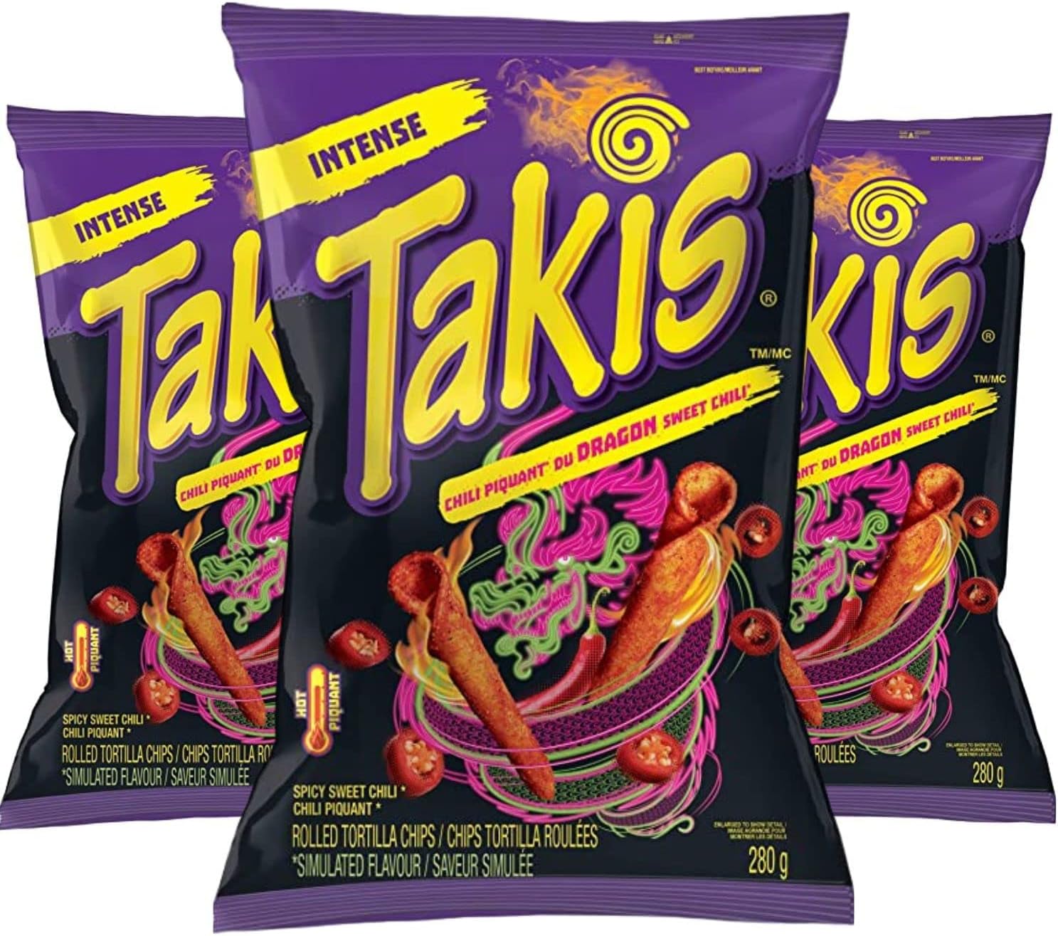 Amazon.com: Takis Dragon Sweet Chili Rolled Tortilla Chips, 280g/9.8oz ...