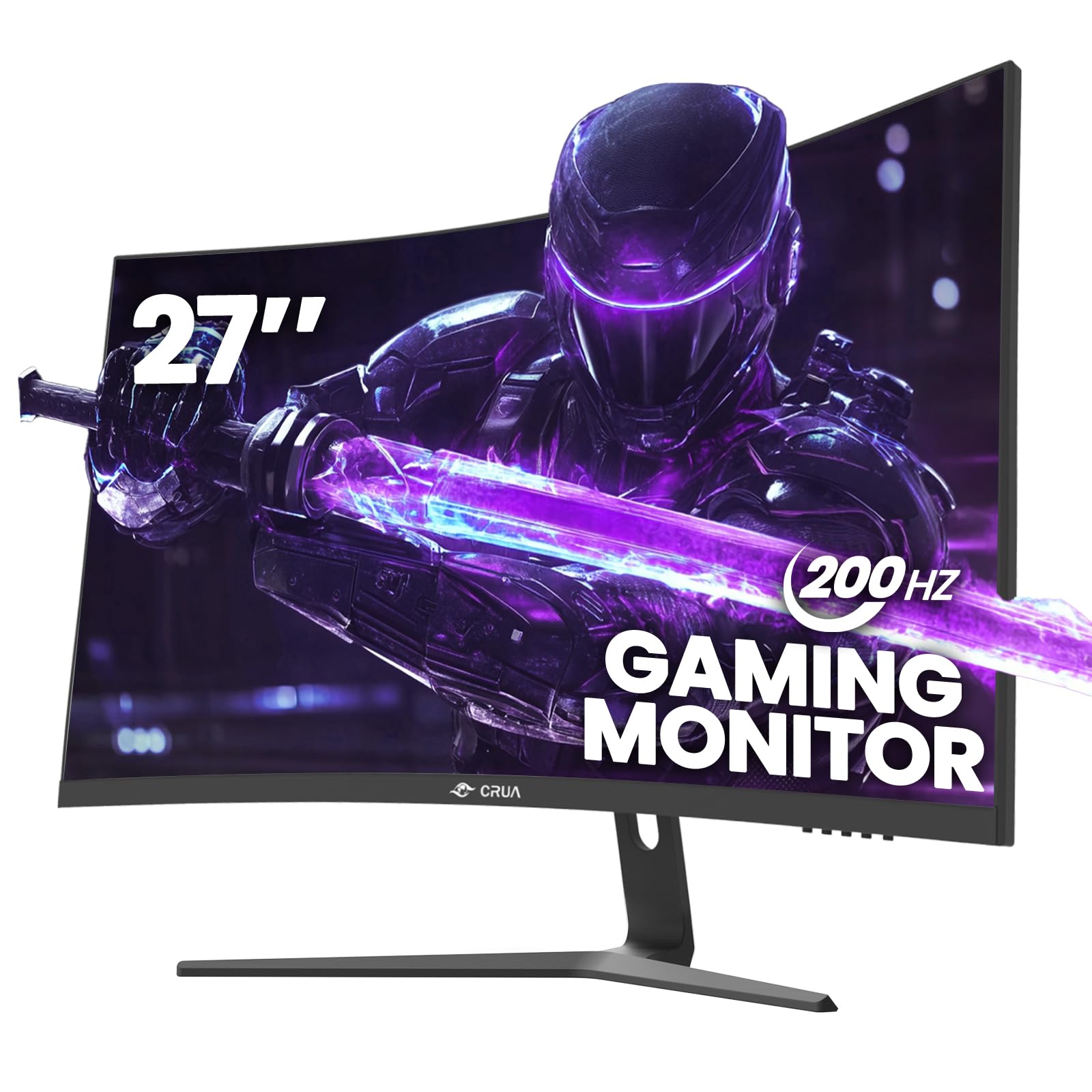 Snapklik.com : CRUA 27" 180Hz/200Hz Curved Gaming Monitor, FHD 1080P VA ...
