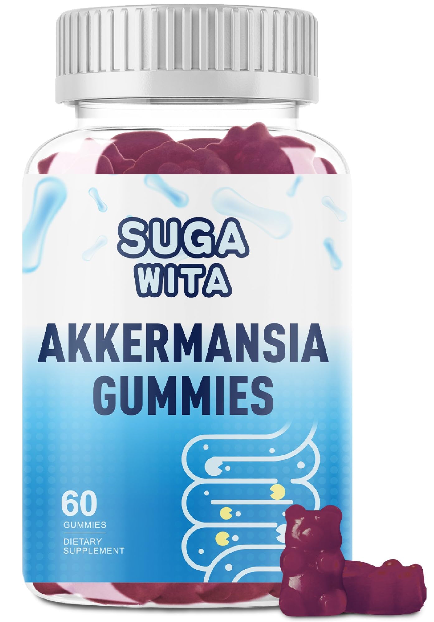 Amazon.com: SUGAWITA GLP-1 | Akkermansia Probiotics Gummies Supplement ...