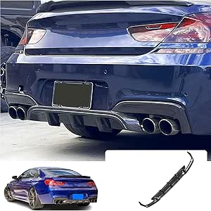 Amazon.com: Jun-Star Carbon Fiber Rear Lip Bumper Diffuser for BMW 6 Series F06 F12 F13 640i ...