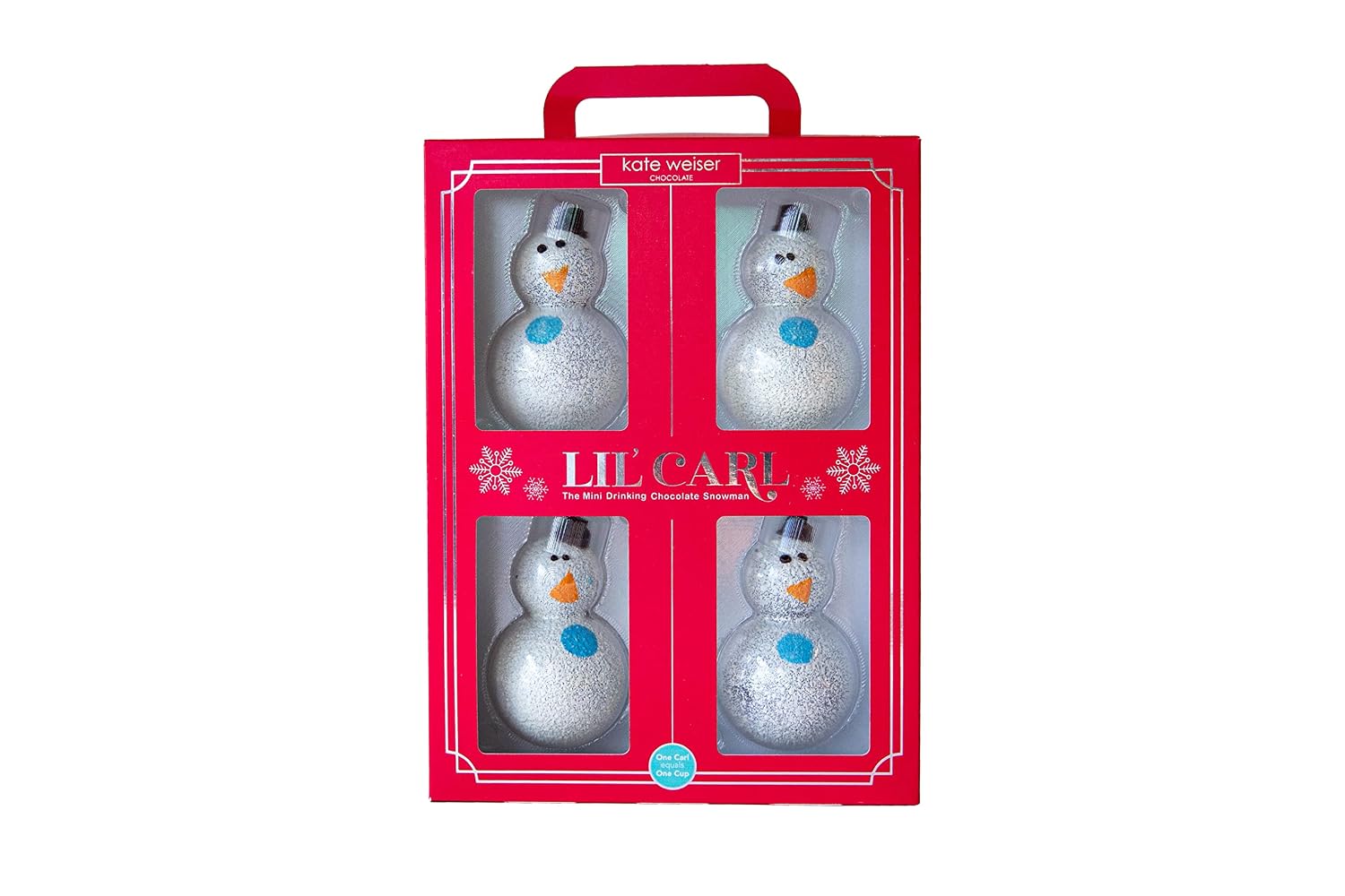 Amazon.com : 4 pack Lil' Carl the Chocolate Snowman Cocoa Bomb ...