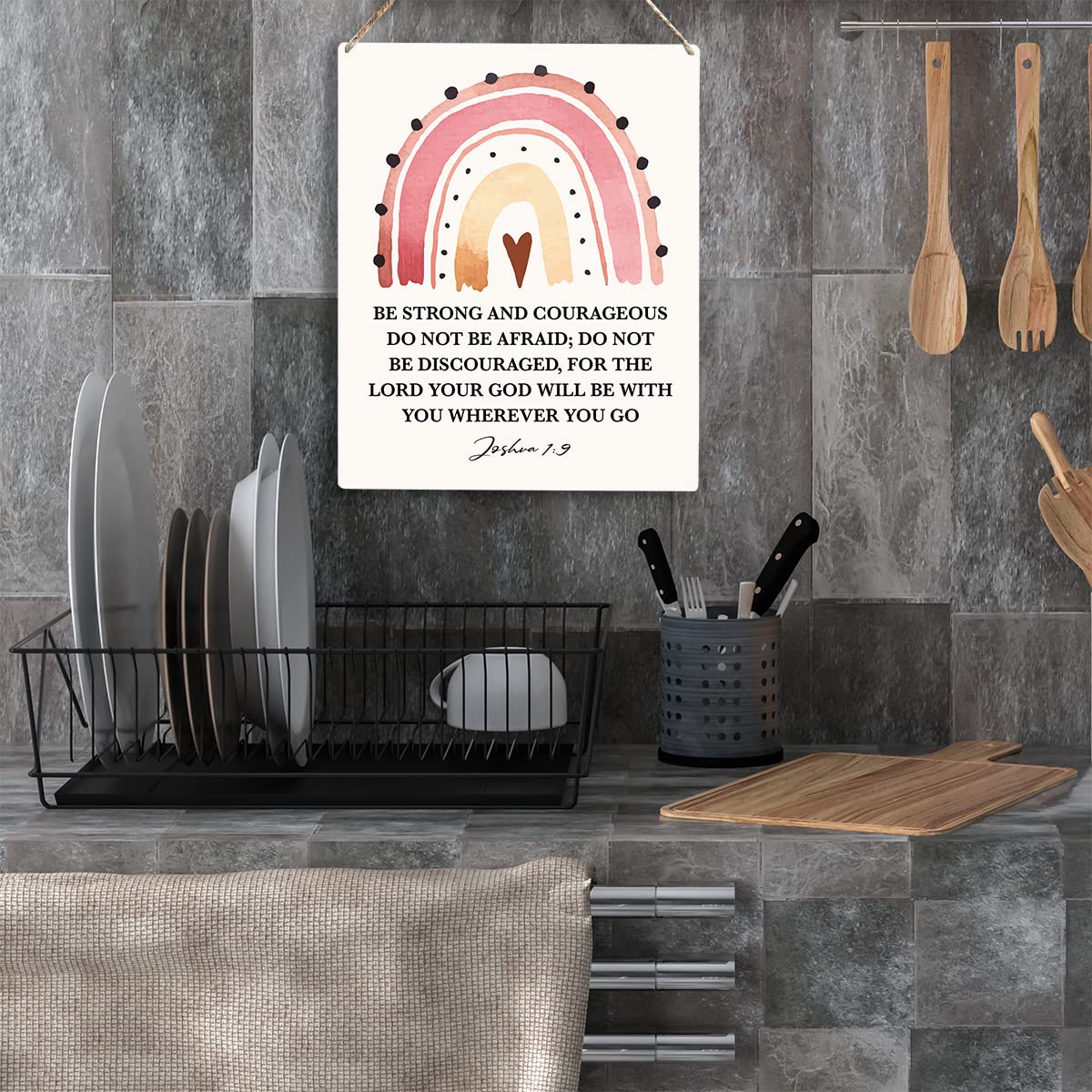 Snapklik.com : Inspirational Wall Art Be Strong And Courageous Do Not ...
