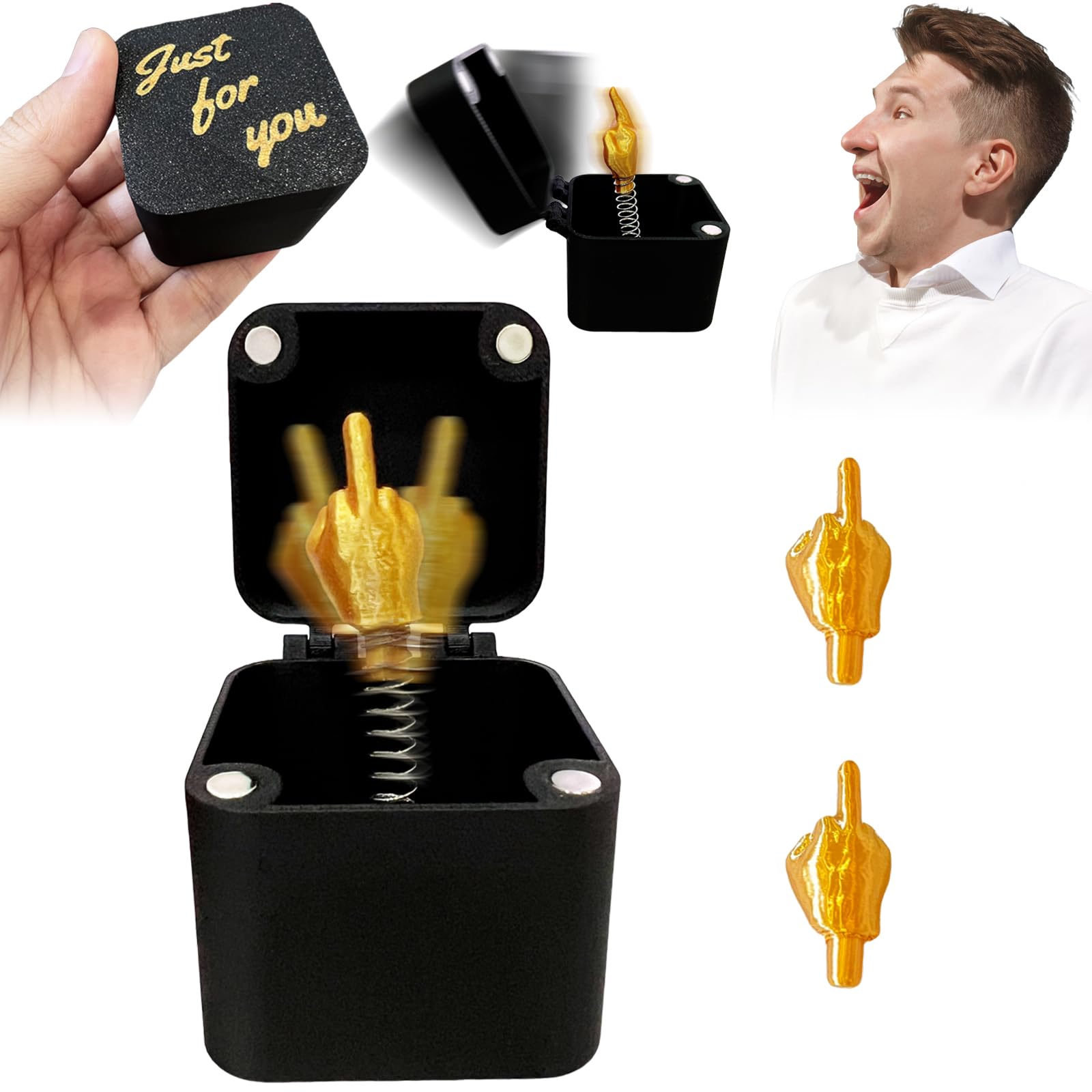 Amazon.com: AELVOURS Middle Finger in a Box - Box of Middle Fingers ...