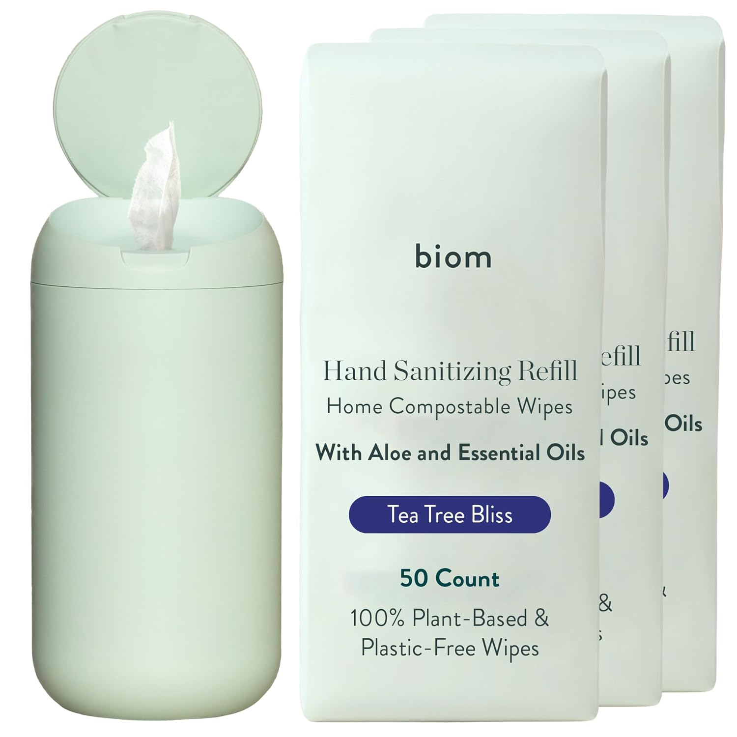 Amazon.com : Biom Dispenser + Hand Sanitizing Wipes Starter Kit ...
