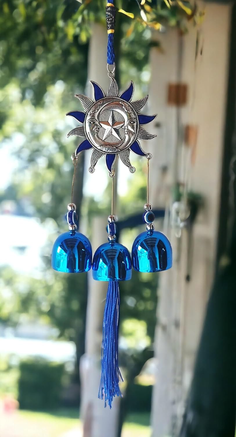 Paradigm Pictures Surya Evil Eye Wind Chime 3 Bells for Home & Office ...