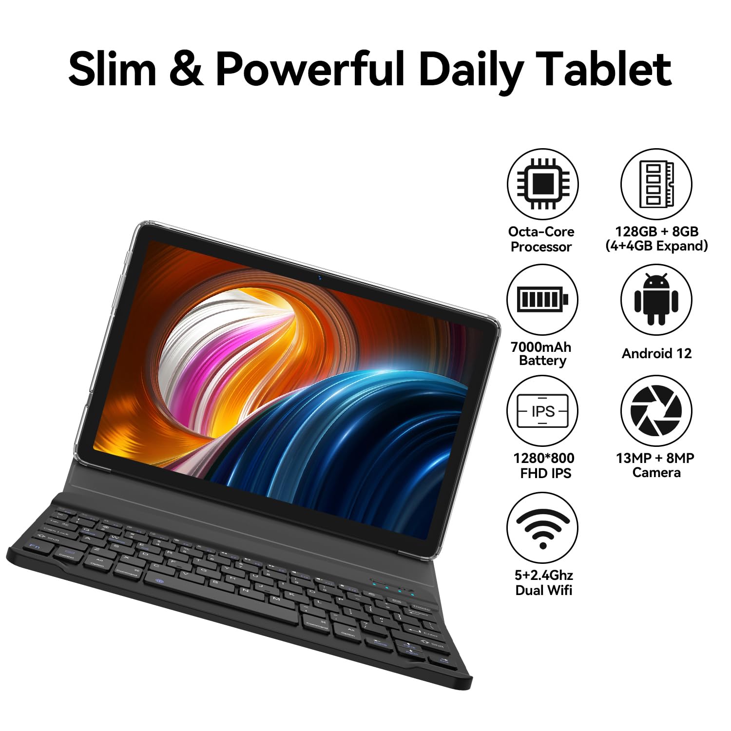 Snapklik.com : ANTEMPER 128GB Android Tablet, 10.1-Inch Tablets, Octa ...