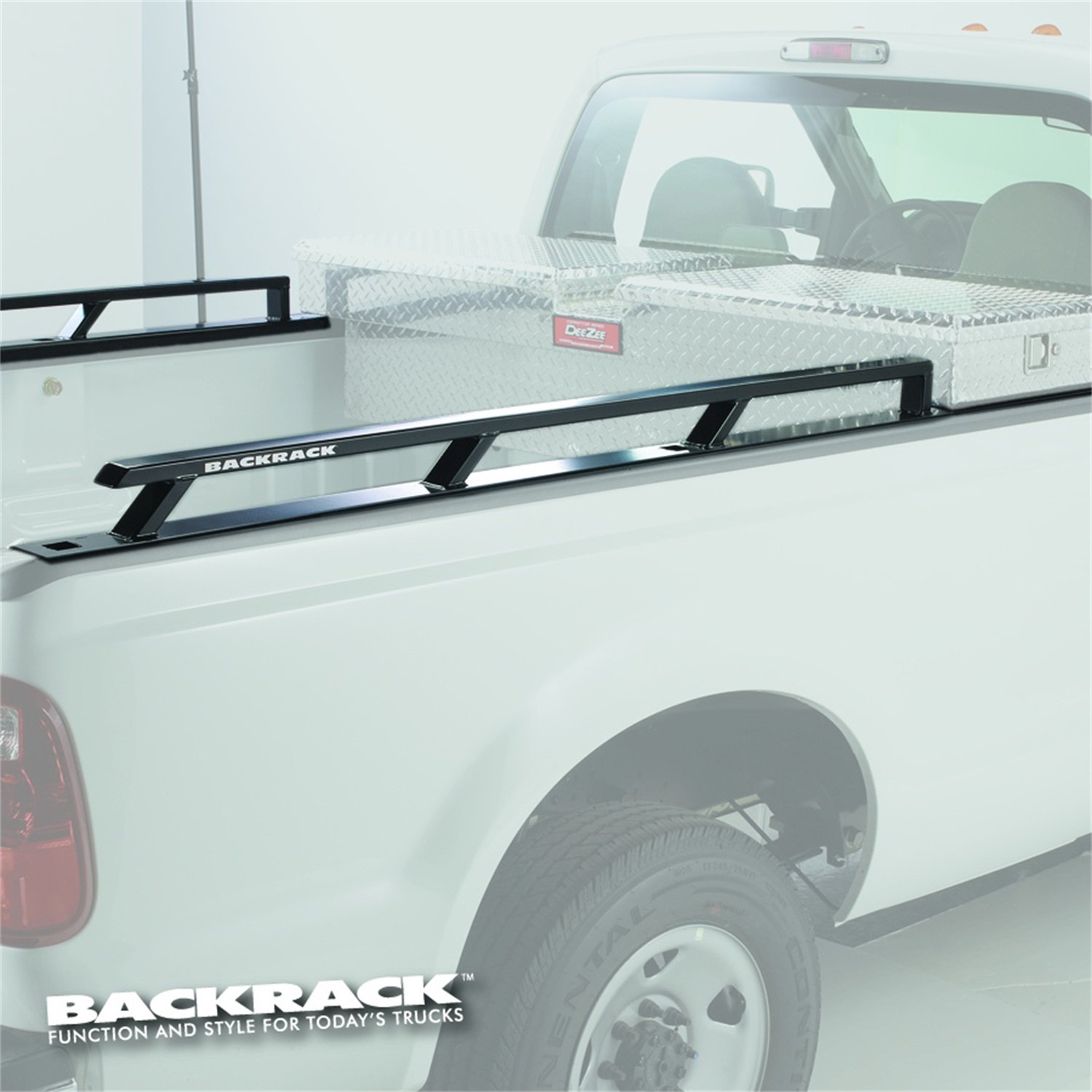Amazon.com: RealTruck Backrack Side Rails to use w/ 21" Toolbox | Black ...