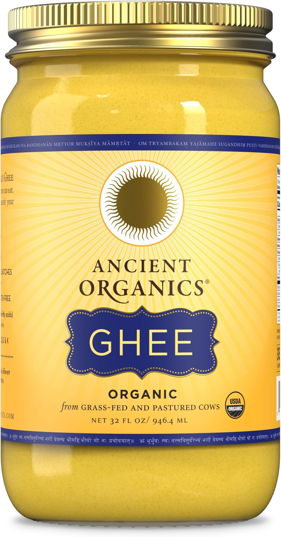 Amazon.com : Grassfed Organic Cultured Ghee - by Pure Indian Foods,14 ...