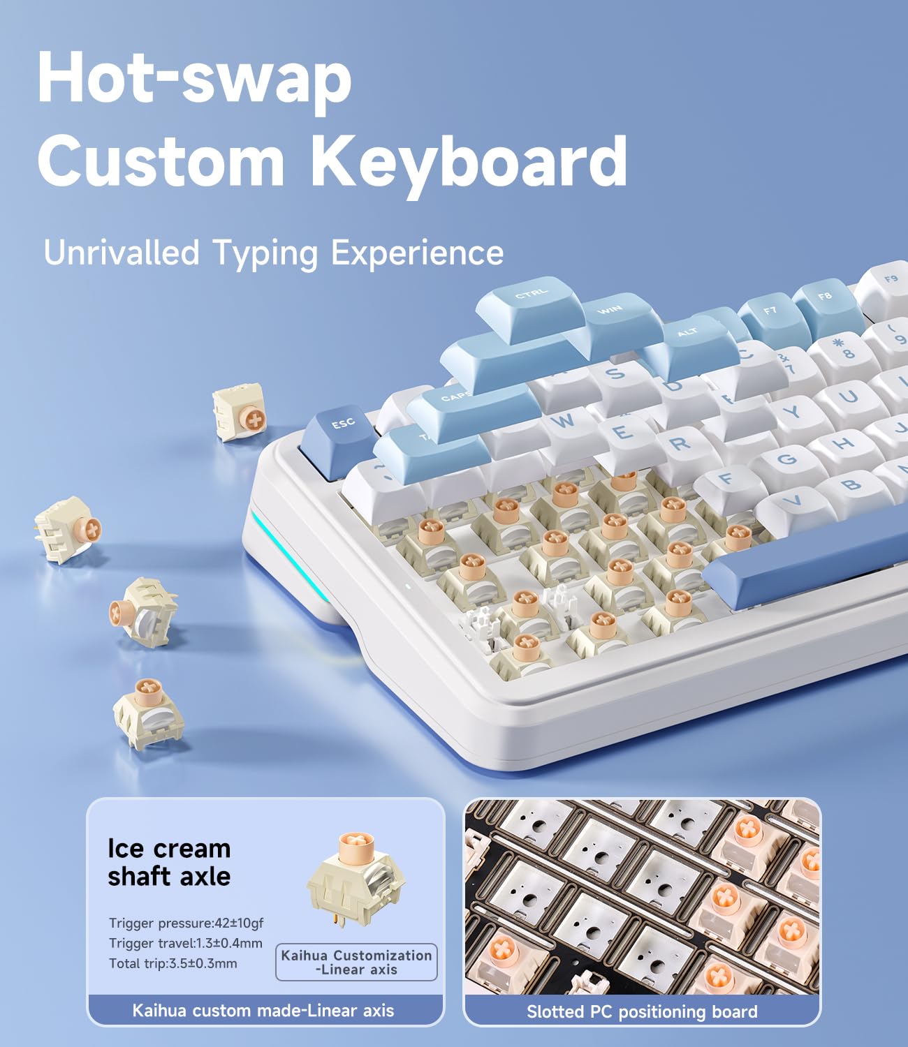 Snapklik.com : MCHOSE K99 98% Wireless Mechanical Keyboard, Tri-Mode ...