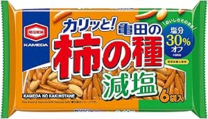 Amazon.co.jp: Kameda Seika Reduced Salt Kameda Persimmon Seeds 6 Bags 5.6 oz (164 g) x 12 Bags ...