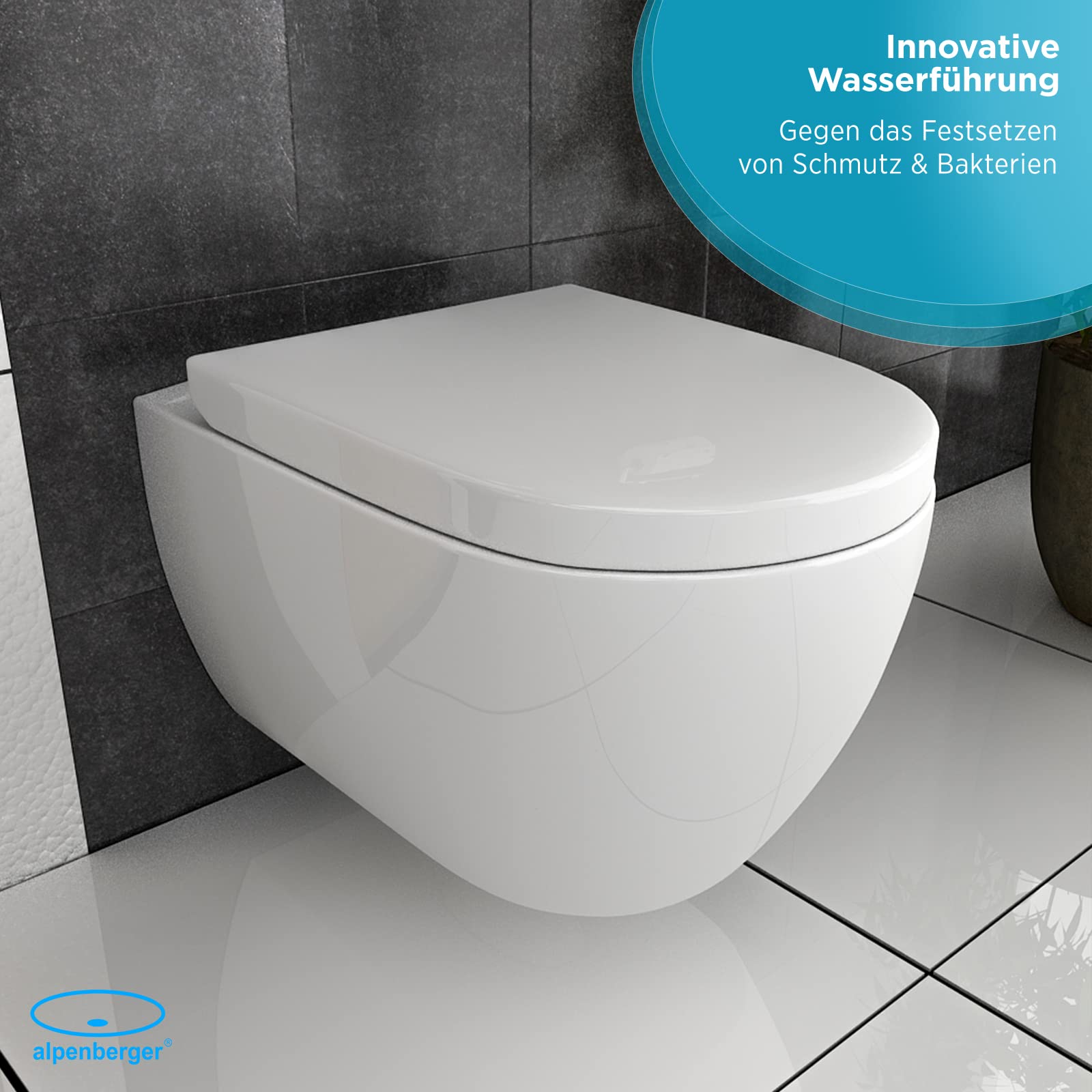 Modern Toilet Bowl B Backline Floor Mounted One Piece Toilet Commode