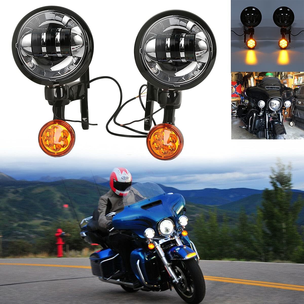 Amazon.com: 4-1/2" Led Auxiliary Spotlight Passing Light W/Housing ...