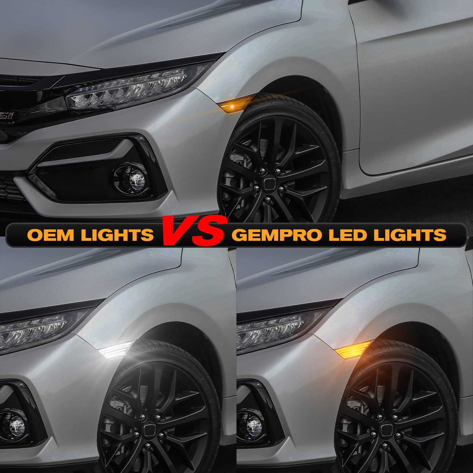 Snapklik.com : Gempro Switchback LED Side Marker Lights Sequential Turn ...