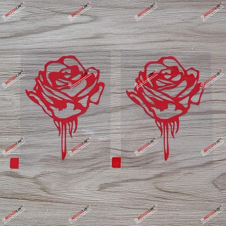 Amazon.com: Rose Vinyl Waterproof Sticker Decal Car Laptop Wall Window ...