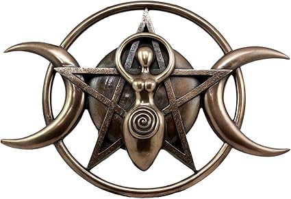 Amazon.com: Ebros Gift Neopagan Shaman Spiral Goddess Wall Decor Lunar ...